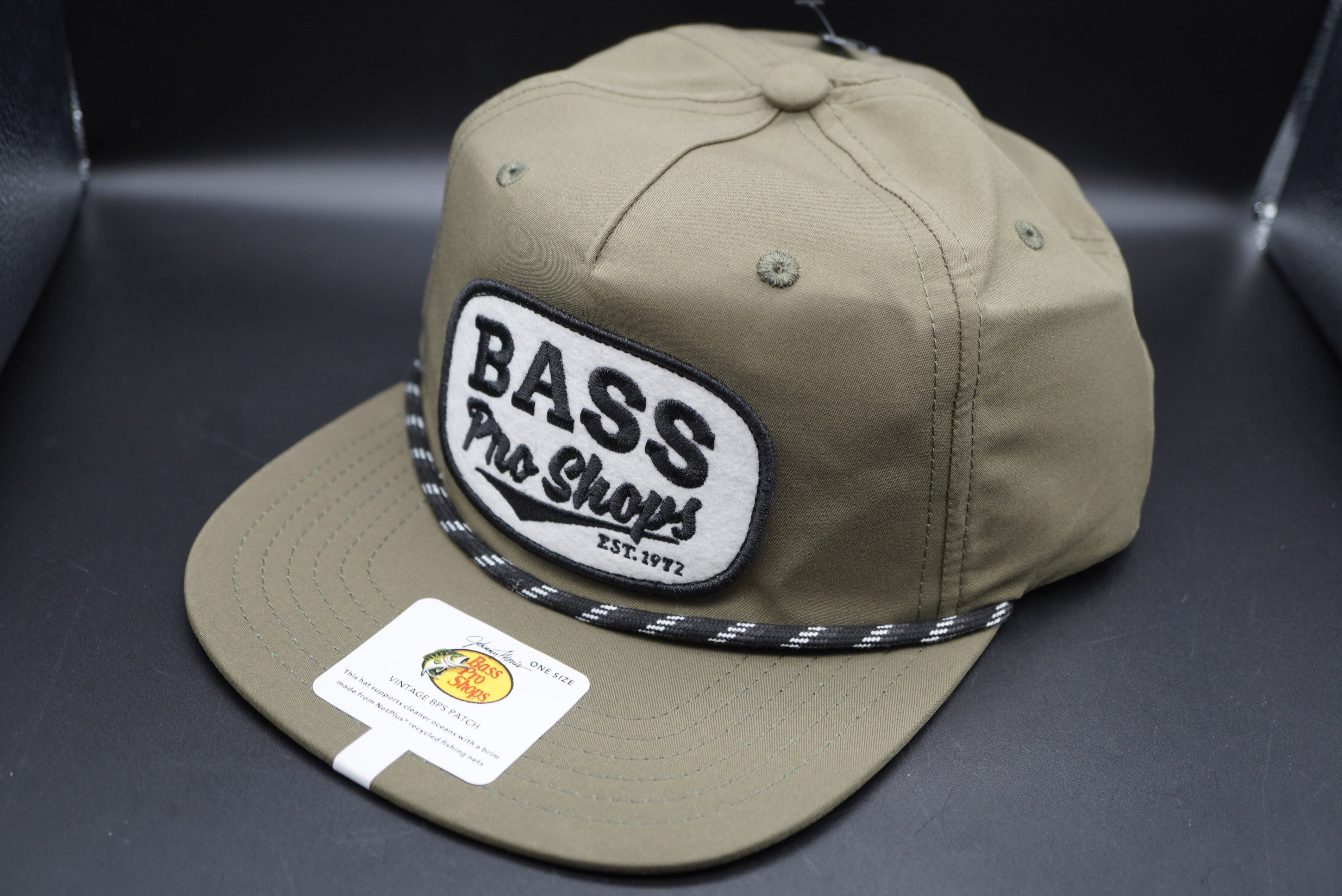 Bass Pro Shops Vintage BPS Patch Cap - Olive (Embroidered Logo) – 主 -NUSHI-